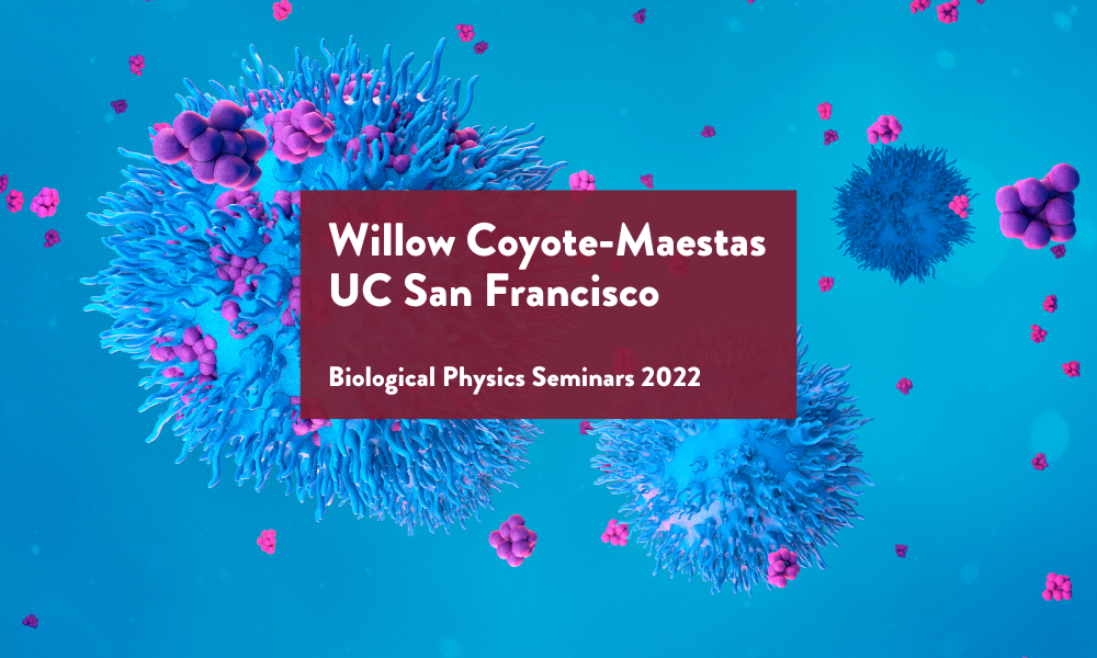 Biological Physics Seminars 2022 - Willow Coyote-Maestas | Oxford's ...